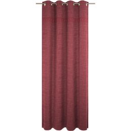Vorhang WIRTH "Wiessee" Gr. 4, rosa, B:150cm H:245cm, Jacquard, Baumwolle, Leinen, Modal, Gardinen