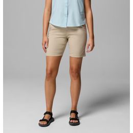 Shorts Columbia, Damen, Gr. 12 (42), N-Gr, ancient fossil, Obermaterial: 94% Nylon, 6% Elasthan, Hosen Shorts, sportlicher Stil, f&uuml;r Wandern und Trekking