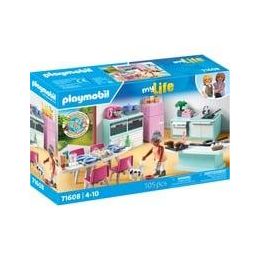 Playmobil 71608 My Life K&uuml;che mit Essplatz, Konstruktionsspielzeug