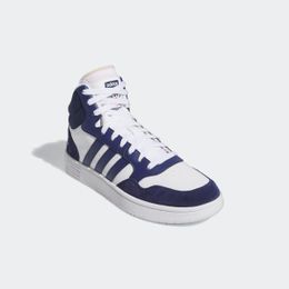 Sneaker adidas Sportswear "HOOPS 3.0 MID LIFESTYLE BASKETBALL CLASSIC VINTAGE", Herren, Gr. 40, blau (cloud wei&szlig;, dunkelblau, dunkelblau), Leder, Synthetik, Schuhe Sneaker