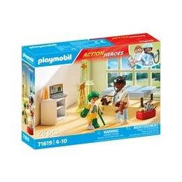 Playmobil 71619 Action Heroes Kinderarzt mit Teddyb&auml;r , Konstruktionsspielzeug