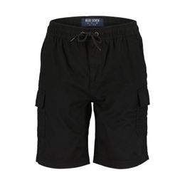 Shorts Blue Seven "Blue Seven Cargoshorts", Jungen, Gr. 164, 9990, schwarz, 100% Baumwolle, relaxed fit, Hosen Shorts