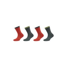 Socken s.Oliver "Socken 4er Pack", Damen, Gr. 27-30, braun (sea pine), 66% Baumwolle, 28% Polyester, 5% Elastodien, 1% Elasthan, Socken Socken