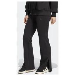 Sporthose Adidas SPORTSWEAR "SOFT LUX AUSGESTELLTE", Damen, Gr. XS, N-Gr, schwarz (schwarz, normal, gr.), Obermaterial: 51% Polyester, 25% Modal, 15% Baumwolle, 9% Elasthan, Hosen Sporthose, schlanke Passform, mittelhoher Bund, mit Gummizug
