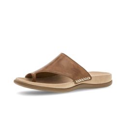 Zehentrenner Gabor "Zehentrenner", Damen, Gr. 40, braun, Schuhe Zehentrenner