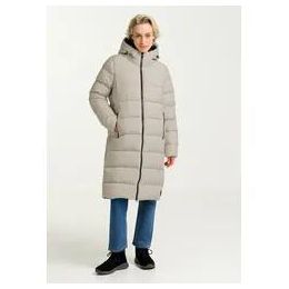 Daunenmantel Jack Wolfskin "FROZEN PALACE COAT W RDS", Damen, Gr. XL (46), beige (palesand), Obermaterial: 100% Polyester. F&uuml;llung: 90% Entendaune, 10% sonstige Fasern, M&auml;ntel Daunenmantel