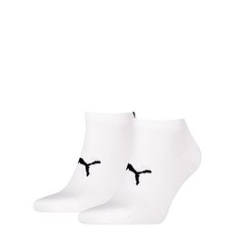 Sneakersocken Puma "Puma UNISEX SPORT LIGHT SNEAKER 2P", Herren, Gr. 39-42, wei&szlig;, Materialmix, normal, Socken Sneakersocken, mit verst&auml;rktem Fersen- und Zehenbreich