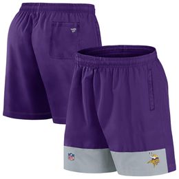 Sporthose Fanatics "Fanatics Shorts Minnesota Vikings Woven", Herren, Gr. M, US-Gr&ouml;&szlig;en, blau, Popeline, 100% Nylon, Hosen Sporthose