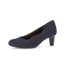 Pumps Gabor "Eleganter Pump", Damen, Gr. 36, blau, Schuhe Pumps