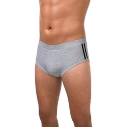 Herren Slip grau-meliert, Gr&ouml;&szlig;e 7