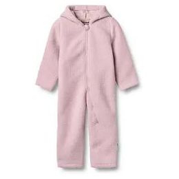 Jumpsuit Wheat "Wheat Fleece-Anzug Allo", M&auml;dchen, Gr. 92, lavender mist, 100% Polyester (Recycelt), unifarben, normal, Overalls Jumpsuit