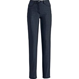 Damen 5-Pocket-Jeans mit Hell-Dunkel-Effekt dark blue, Gr&ouml;&szlig;e 185