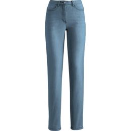 Damen 5-Pocket-Jeans mit Hell-Dunkel-Effekt blue-bleached, Gr&ouml;&szlig;e 235