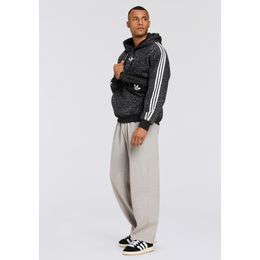 Sporthose adidas originals "TREFOIL ESSENTIALS, BEINABSCHL&Uuml;SSE OHNE SAUM", Herren, Gr. XXL, N-Gr, grau (medium grau heather, wei&szlig;, normal, gr.), Obermaterial: 70% Baumwolle, 30% Polyester, Hosen Sporthose