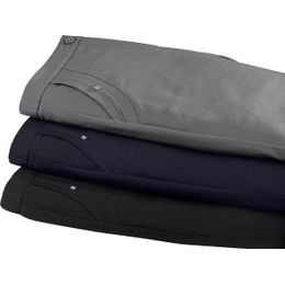 Damen Hose mit Zierelement an den Taschen grau, Gr&ouml;&szlig;e 26