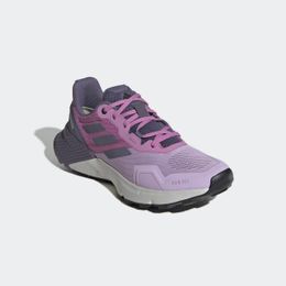 Laufschuh adidas terrex "SOULSTRIDE RAIN.RDY", Damen, Gr. 40, preloved lila, preloved violet, powder plum, Synthetik, Textil, Schuhe Laufschuh, wasserdicht