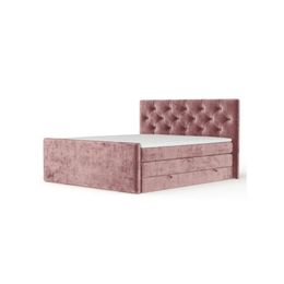 maison de r&ecirc;ve Boxspringbett mit Stauraum rosa/pink Ma&szlig;e (cm): B: 162 H: 118 &raquo; M&ouml;bel Kraft