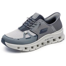 Slip-On Sneaker Skechers "GLIDE-STEP PRO", Herren, Gr. 43, grau, Textil, Schuhe Slip-On Sneaker, Laufschuh, Trainingsschuh mit flexibler Traktionslaufsohle