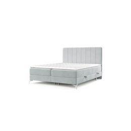 maison de r&ecirc;ve Boxspringbett mit Stauraum Aggaz grau Ma&szlig;e (cm): B: 142 H: 120 &raquo; M&ouml;bel Kraft