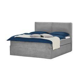 Boxi Boxspringbett 180 x 200 cm Boxi grau Ma&szlig;e (cm): B: 180 H: 125 &raquo; M&ouml;bel Kraft