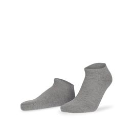 Sneakersocken Hudson "RELAX COTTON", Herren, Gr. 47-50, silber, Baumwollmischung, normal, Socken Sneakersocken, druckfreier Relax-Komfortbund