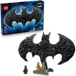 Konstruktionsspielsteine Lego "Batman Logo (76330), Lego Super Heroes", bunt, Spielbausteine, Kinder, Kunststoff, Konstruktionsspielsteine