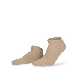 Sneakersocken Hudson "RELAX COTTON", Herren, Gr. 43-46, beigemeliert, Baumwollmischung, normal, Socken Sneakersocken, druckfreier Relax-Komfortbund