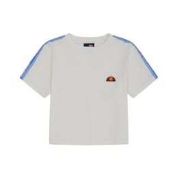 T-Shirt Ellesse "LA BOTA T SHIRT", M&auml;dchen, Gr. 152/158 (12/13), wei&szlig; (sanftes wei&szlig;), Jersey, Obermaterial: 95% Baumwolle, 5% Elasthan, unifarben mit Farbeins&auml;tzen, Rundhals, eingefasste Kante, Shirts T-Shirt