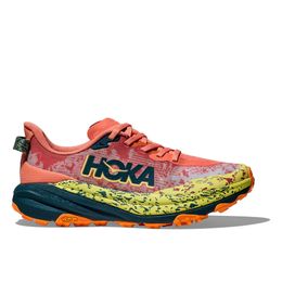 Trailrunningschuh Hoka One One "SPEEDGOAT 6", Damen, Gr. 38, feldspar, blau twilight, Synthetik, Textil, Schuhe Trailrunningschuh, Trail-Running
