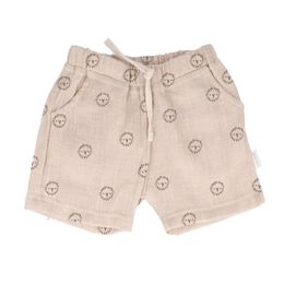 Bermudas MaxiMo, Jungen, Gr. 74/80, N-Gr, beigemeliert, l&ouml;we, Web, Obermaterial: 100% Baumwolle, Hosen Bermudas, Beigemeliert, L&ouml;we, Musselin, Shorts, Baby Boy