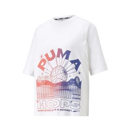 Puma T-Shirt Damen Gr&ouml;&szlig;e S blau / orange / wei&szlig;