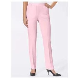 B&uuml;gelfaltenhose Classic Basics, Damen, Gr. 25, Kurzgr&ouml;&szlig;en, rosa (rose), 100% Polyester, unifarben, lang, Hosen