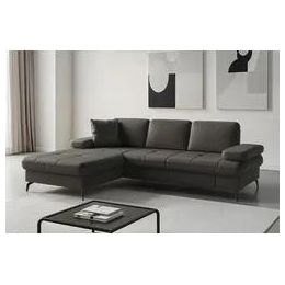 Sit & More Ecksofa SIT & MORE "Morris Jubi, Recamiere, Breite 247 cm", anthrazit, B:247cm H:83cm T:171cm, Sofas, Ecksofa, mit Armteilfunktion,, wahlweise mit Schlaffunktion