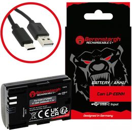 Berenstargh Akku Canon LP-E6NH 2400mAh USB-C Input