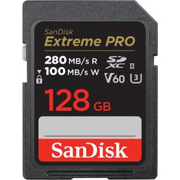 Sandisk SDXC Extreme Pro 128GB 280MB/s V60 UHS II