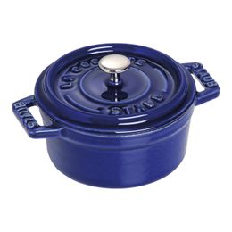 Staub La Cocotte Mini Cocotte 10 cm, rund, Dunkelblau, Gusseisen