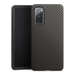 DeinDesign Galaxy S20 FE 5G Handy Panzer Handyh&uuml;lle robuste Outdoor H&uuml;lle Schutzh&uuml;lle gl&auml;nzend Muster Carbon Metallic Look Tough Case