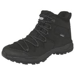 Wanderschuh Icepeak "ANSIO MR", Damen, Gr. 48, schwarz, Synthetik, Textil, Schuhe Wanderschuh, Wasserdicht