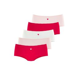 Lascana Panty Damen Gr&ouml;&szlig;e XXS/XS pink / rot / offwhite