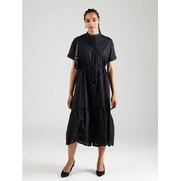comma, COMMA Blusenkleid Damen Gr&ouml;&szlig;e 38 schwarz Winterkleid