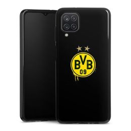 DeinDesign Galaxy A12 Handy Silikon H&uuml;lle Case schwarz Handyh&uuml;lle Star Borussia Dortmund Bvb