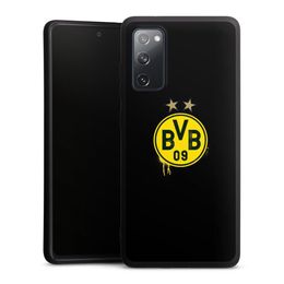 DeinDesign Galaxy S20 FE 5G Handy Premium Silikon H&uuml;lle Handyh&uuml;lle schwarz Case Star Borussia Dortmund Bvb Silikon Premium Case