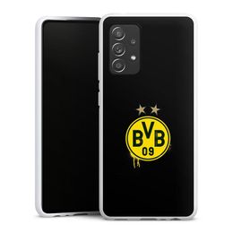 DeinDesign Galaxy A52s 5G Handy Silikon H&uuml;lle Case wei&szlig; Handyh&uuml;lle Star Bvb Borussia Dortmund Silikon Case
