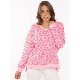 Zwillingsherz Pullover "Soft Leo" in Pink - 46% | Gr&ouml;&szlig;e S/M | Damen-pullover-cardigans