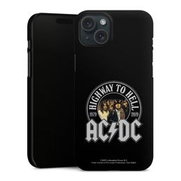 DeinDesign iPhone 15 Plus Handy Premium Case Smartphone Handyh&uuml;lle Schutzh&uuml;lle matt Acdc Official Licensed Product Rock Premium Case