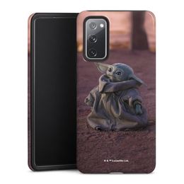 DeinDesign Galaxy S20 FE 5G Handy Panzer Handyh&uuml;lle robuste Outdoor H&uuml;lle Schutzh&uuml;lle gl&auml;nzend Baby Yoda Star Wars The Child Tough Case
