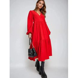 MONKI Kleid in Rot - 46% | Gr&ouml;&szlig;e 40 | Damen-kleider