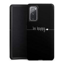 DeinDesign Galaxy S20 FE 5G Handy Panzer Handyh&uuml;lle robuste Outdoor H&uuml;lle Schutzh&uuml;lle gl&auml;nzend Happiness Statement Sayings Tough Case