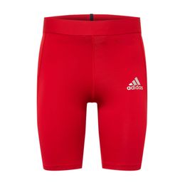 adidas Sportswear Sporthose 'Techfit' Herren Gr&ouml;&szlig;e S weinrot / wei&szlig;