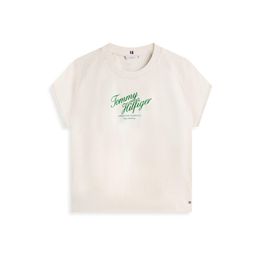 Tommy Hilfiger T-Shirt Damen Gr&ouml;&szlig;e L hellbeige / grasgr&uuml;n